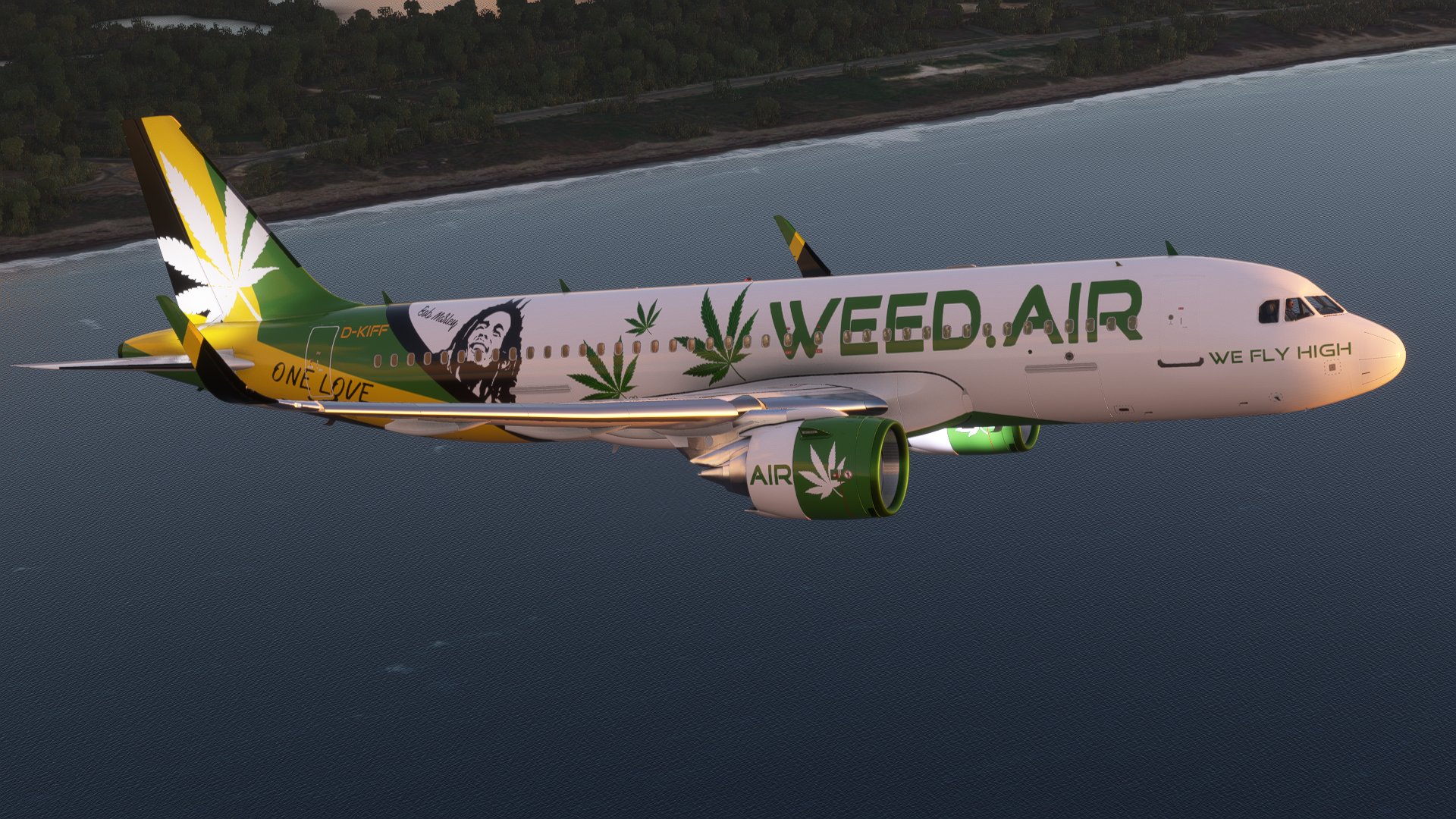 A320 NEO ASOBO Bob Marley Special Livery - Aircraft Liveries for MSFS ...