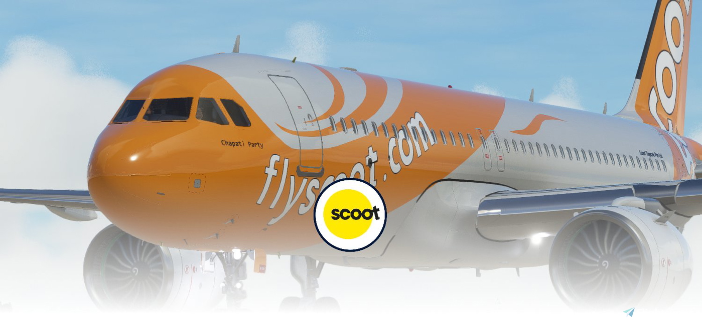 [A32NX] Scoot Airlines 9V-TNA [8K] for Microsoft Flight Simulator | MSFS