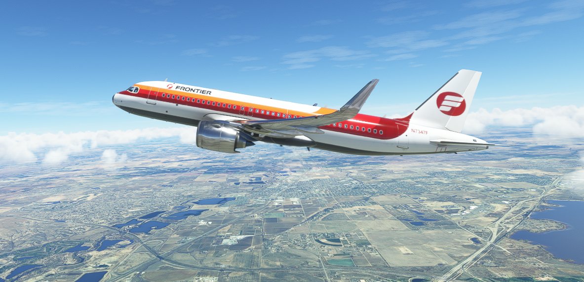 A320neo (Asobo) - Frontier Airlines (1970's livery) [8K Fictional ...