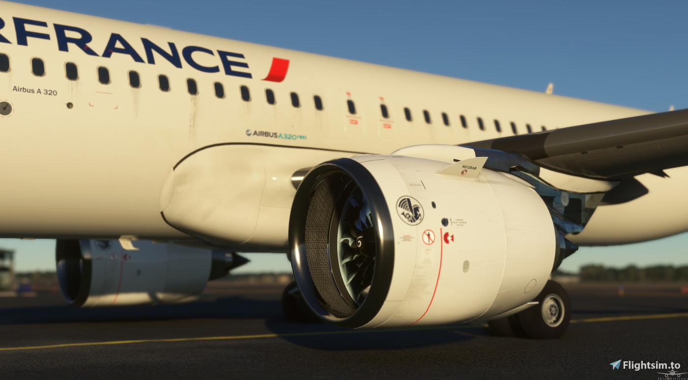 [A32NX] A320Neo Air France Skyteam ZeroE + ENGINE MOD 8K のために Microsoft ...