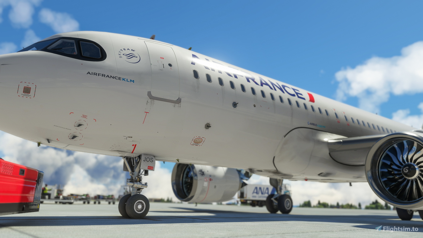 [A32NX] A320Neo Air France Skyteam ZeroE + ENGINE MOD 8K for Microsoft ...