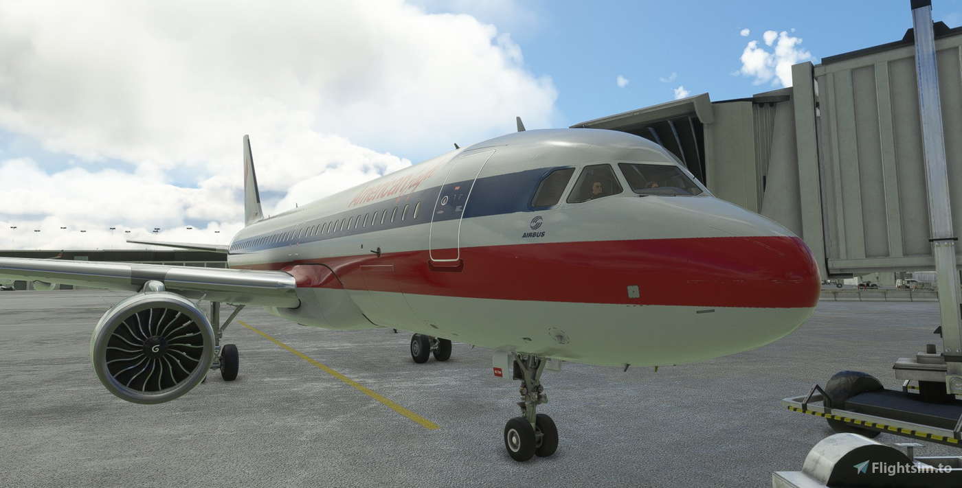 A32NX American Eagle Retro | N760MQ | 4K for Microsoft Flight Simulator ...
