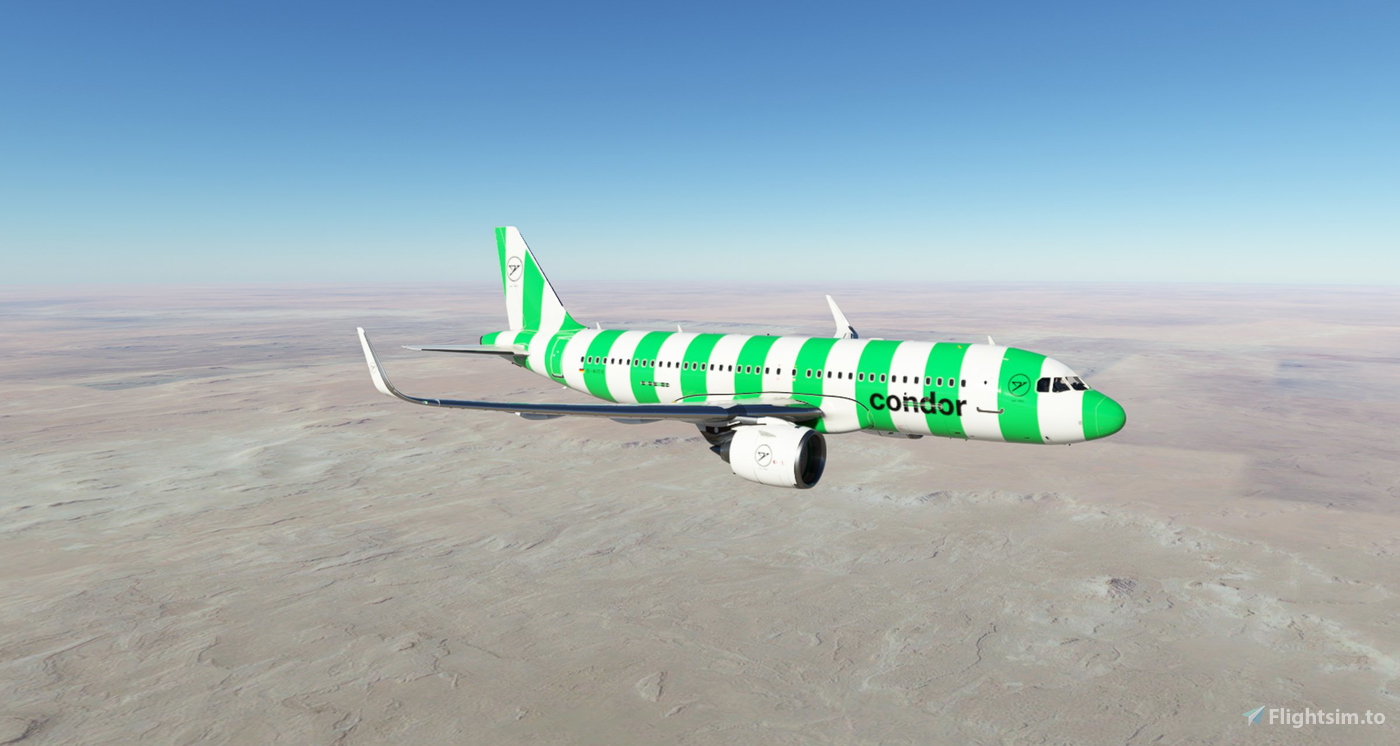 [A32NX] Condor Island Livery 8K for Microsoft Flight Simulator | MSFS