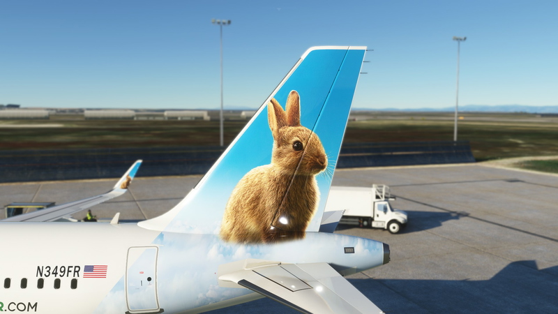 A32NX Frontier Airlines(Hops The Rabbit)[N349FR]8K for Microsoft Flight ...