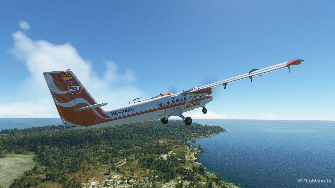 ACES - Wheels_Pax DHC-6-300 - HK-2445 for Microsoft Flight Simulator | MSFS