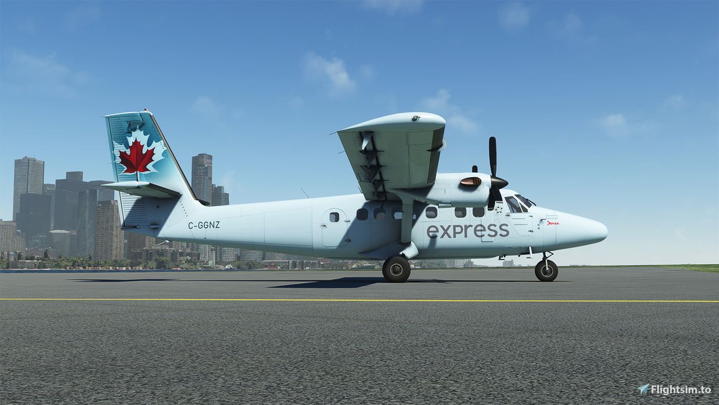 Air Canada Express (Ice Blue) DH6 300 Wheels Pax Twin Otter 8K para ...