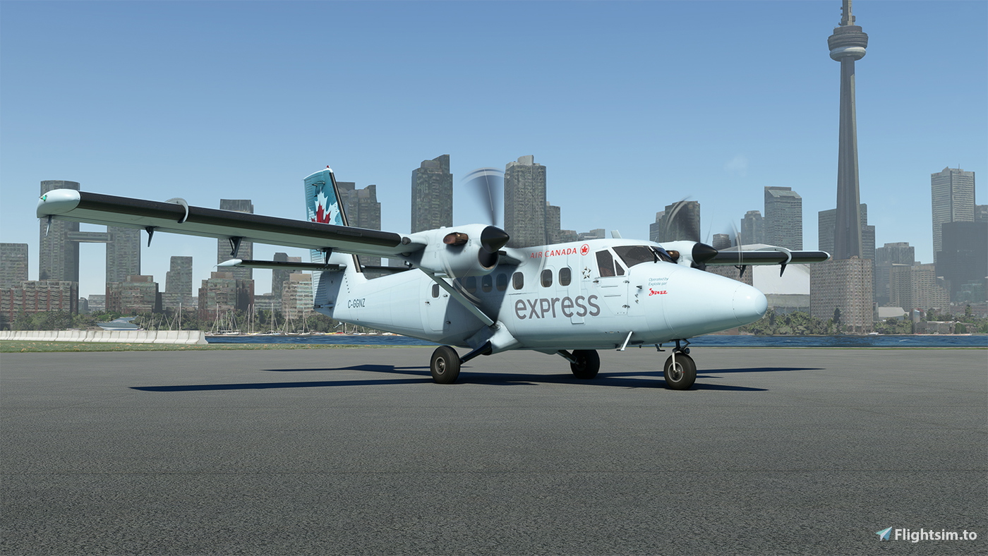 Air Canada Express (Ice Blue) DH6 300 Wheels Pax Twin Otter 8K para ...