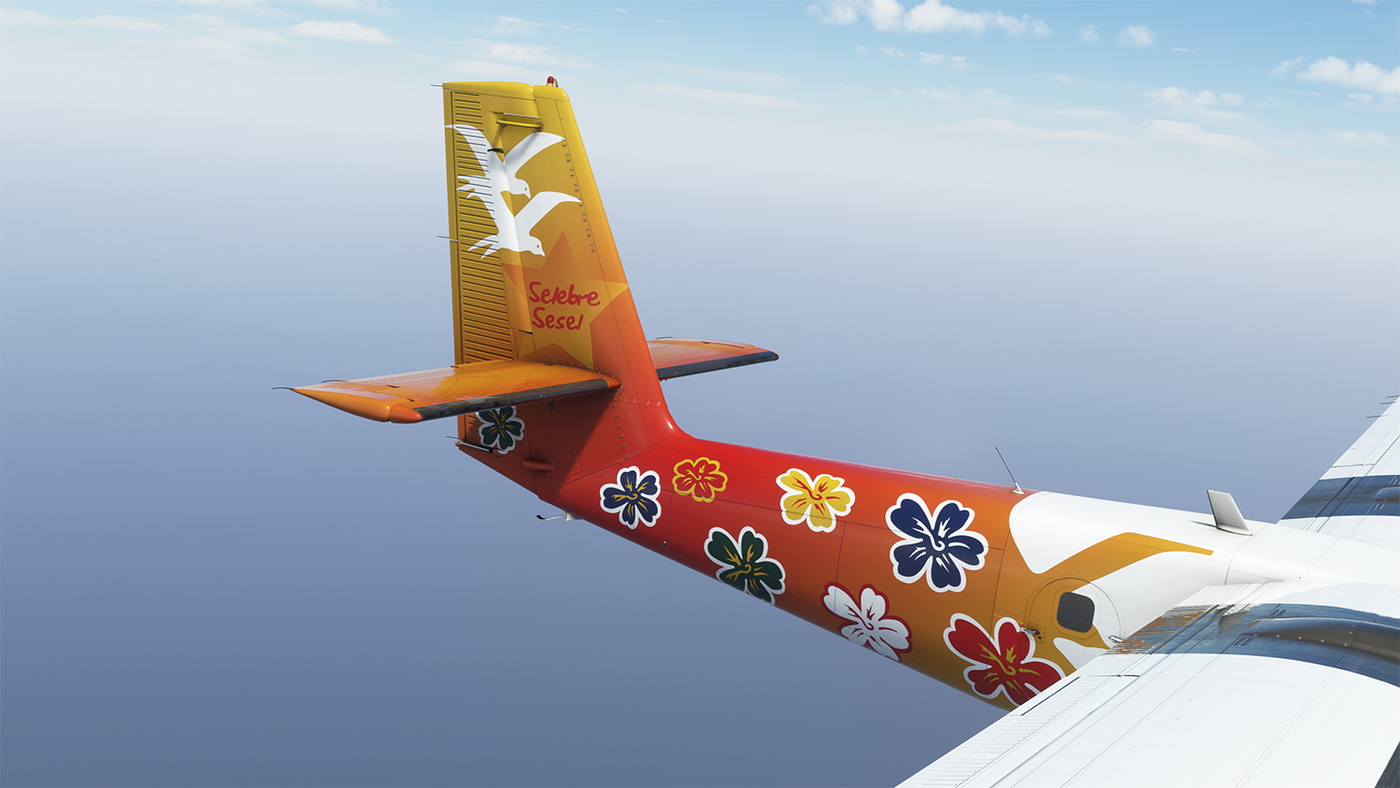 Air Seychelles Desroches DH6 300 Wheels Pax Twin Otter 8K (S7-AAJ) for ...