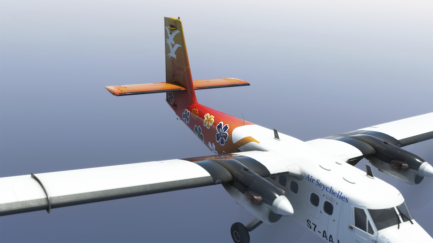 Air Seychelles Desroches DH6 300 Wheels Pax Twin Otter 8K (S7-AAJ) for ...