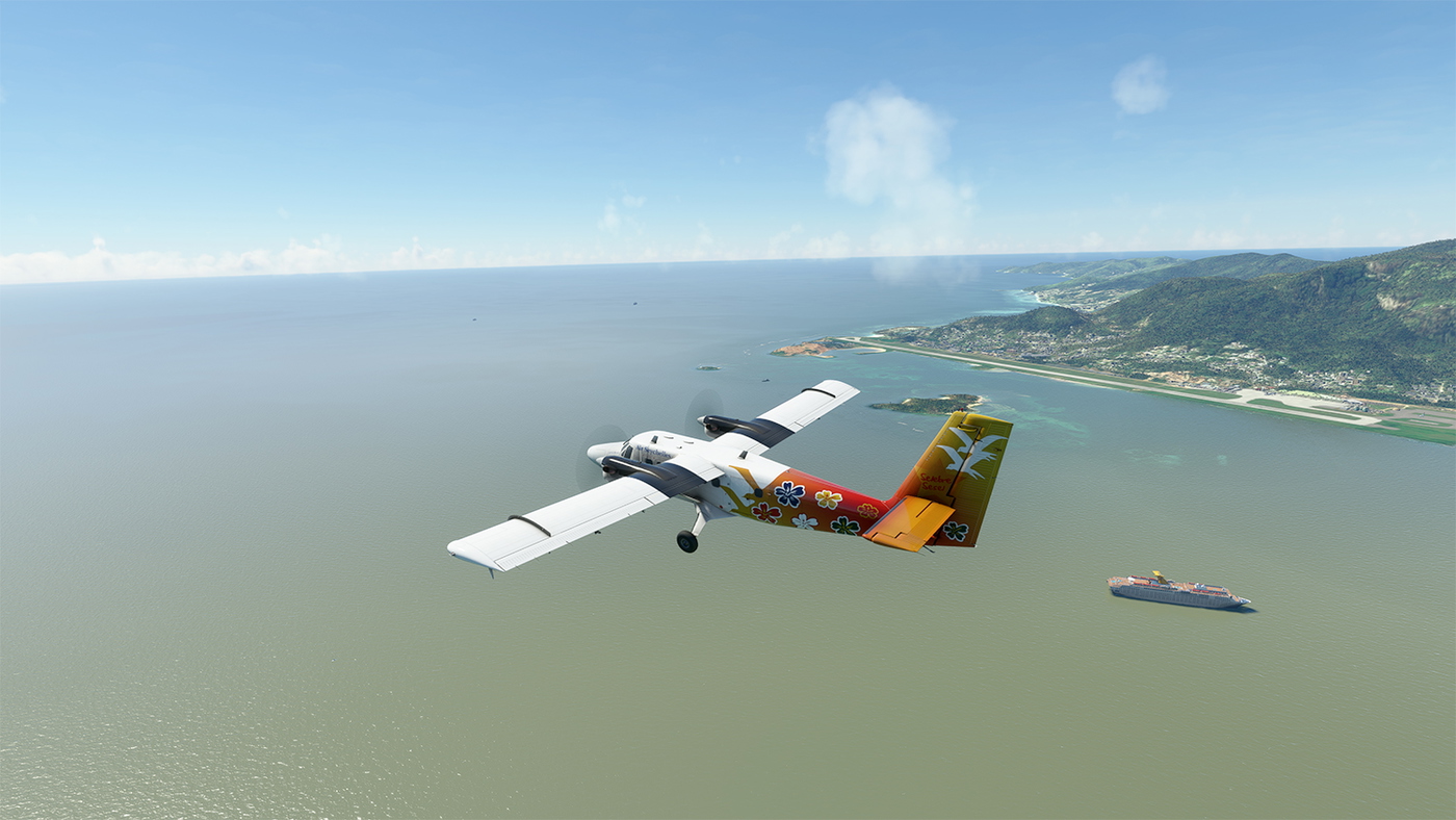Air Seychelles Desroches DH6 300 Wheels Pax Twin Otter 8K (S7-AAJ) for ...