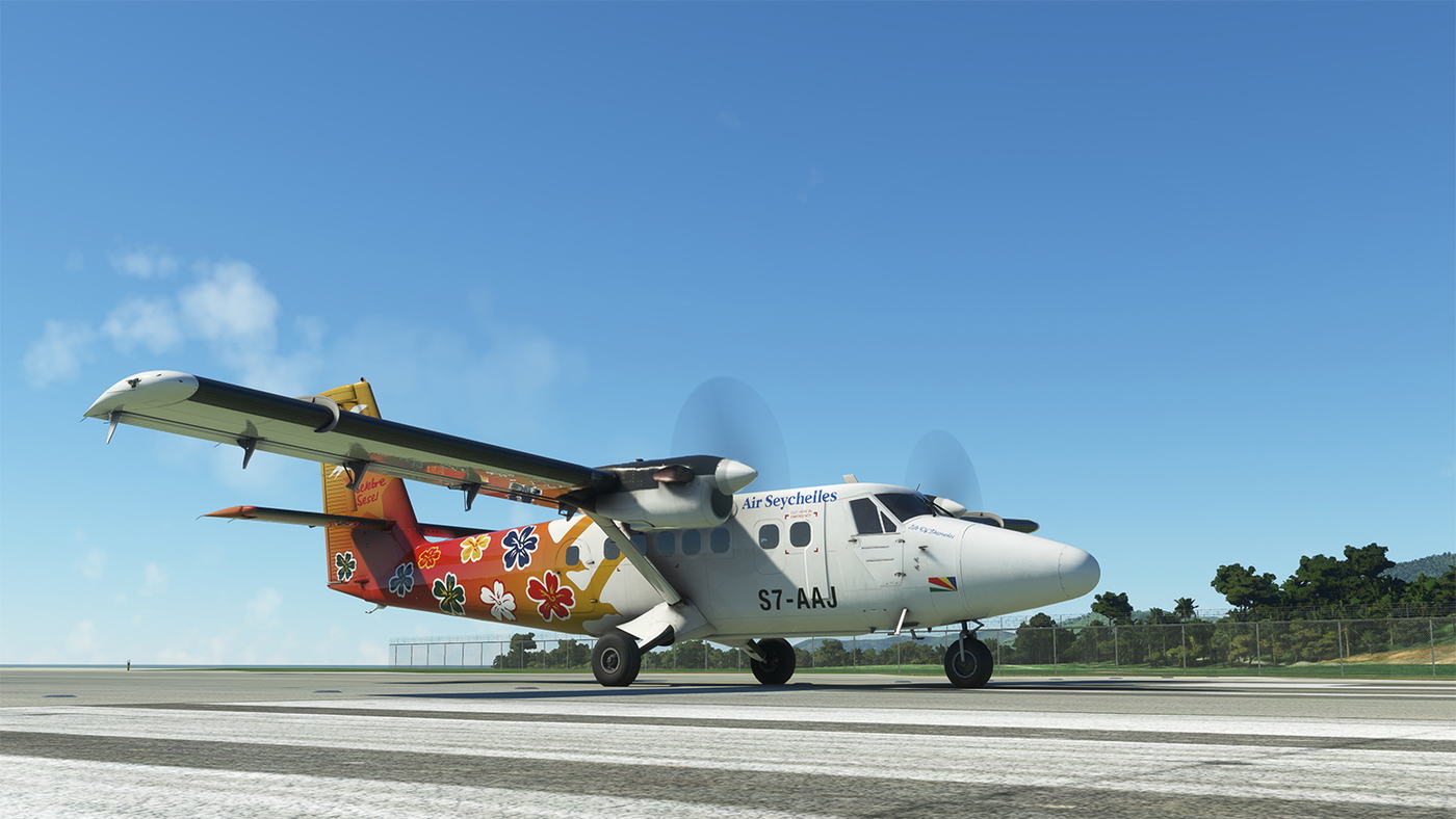 Air Seychelles Desroches DH6 300 Wheels Pax Twin Otter 8K (S7-AAJ) for ...