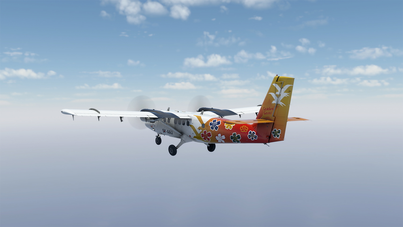 Air Seychelles Desroches DH6 300 Wheels Pax Twin Otter 8K (S7-AAJ) for ...