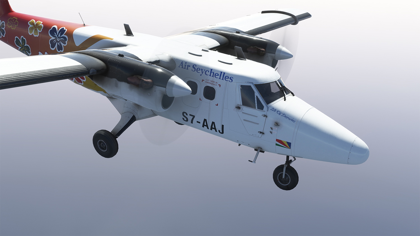 Air Seychelles Desroches DH6 300 Wheels Pax Twin Otter 8K (S7-AAJ) for ...