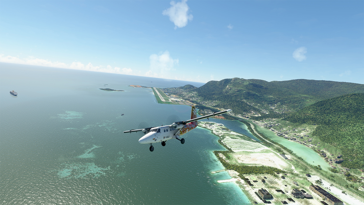 Air Seychelles Desroches DH6 300 Wheels Pax Twin Otter 8K (S7-AAJ) for ...