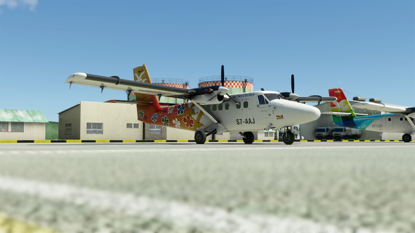 Air Seychelles Desroches DH6 300 Wheels Pax Twin Otter 8K (S7-AAJ) for ...