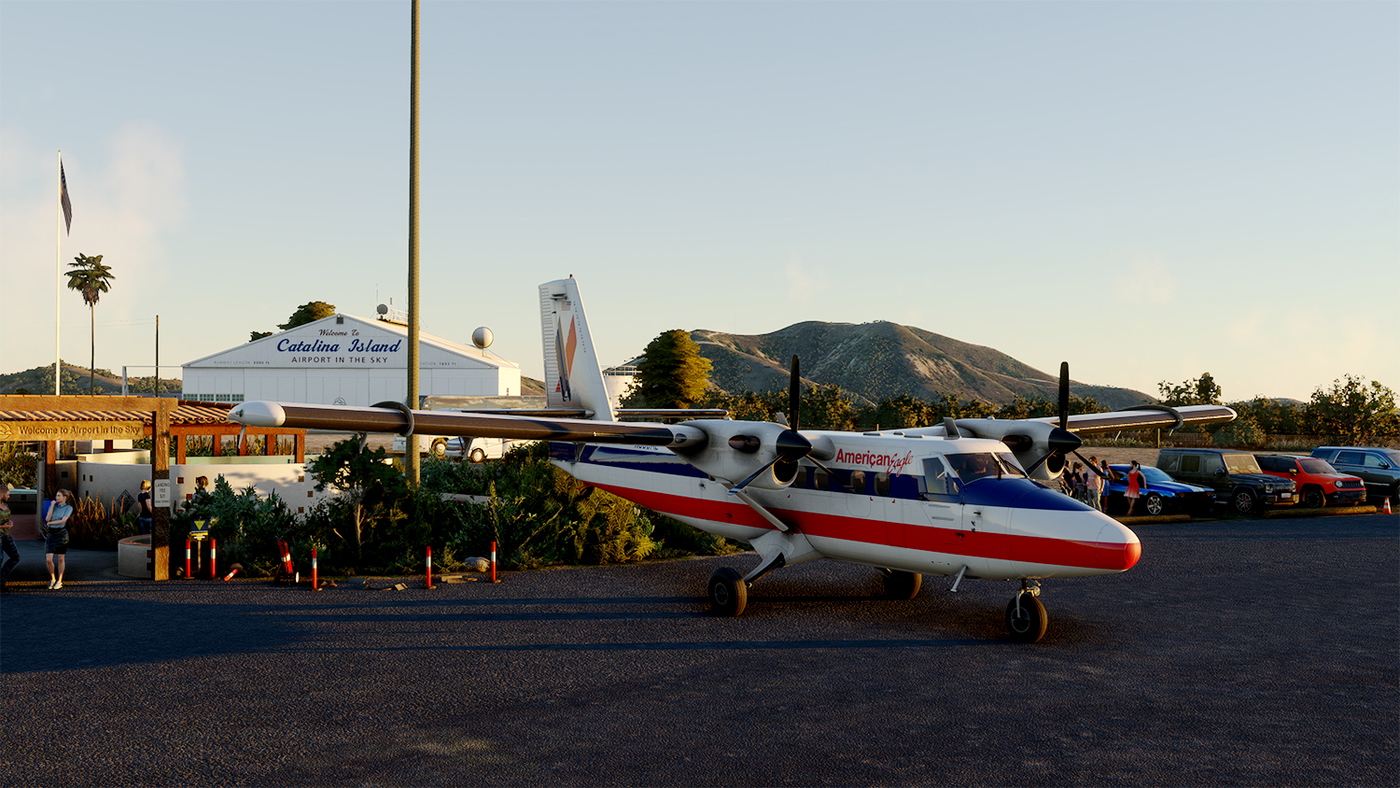 American Eagle DH6 300 Wheels Pax Twin Otter 8K のために Microsoft Flight ...