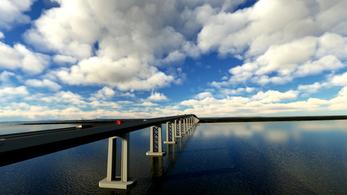 Antioch Bridge, San Francisco Bay Area » Microsoft Flight Simulator
