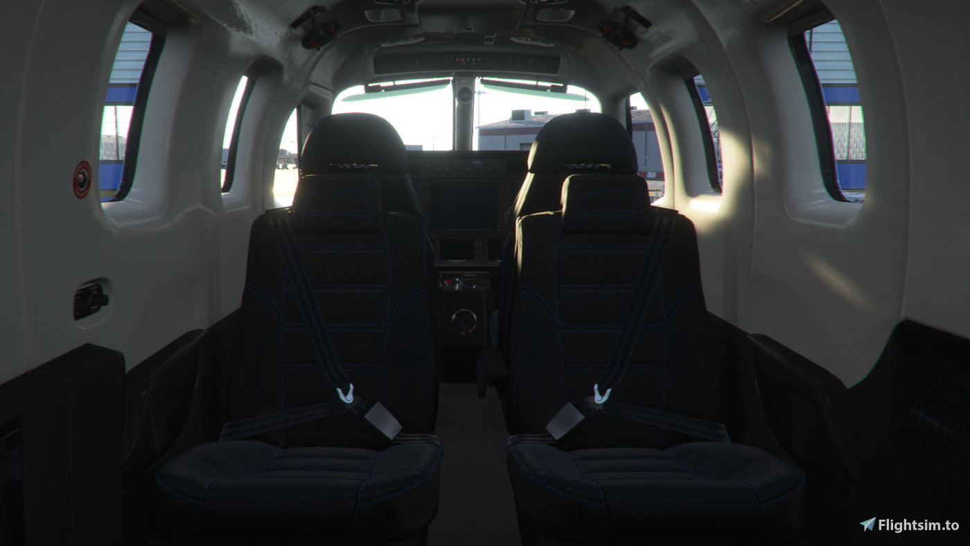 Asobo TBM 930 - Alcantara Seats with orange or blue stitches for ...