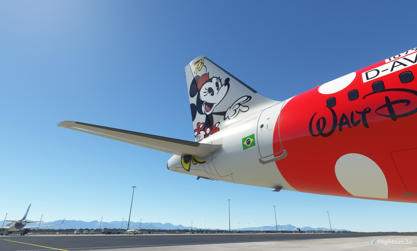 Azul Walt Disney World Minnie Mouse Special Livery | FBW A32NX | 8K for ...