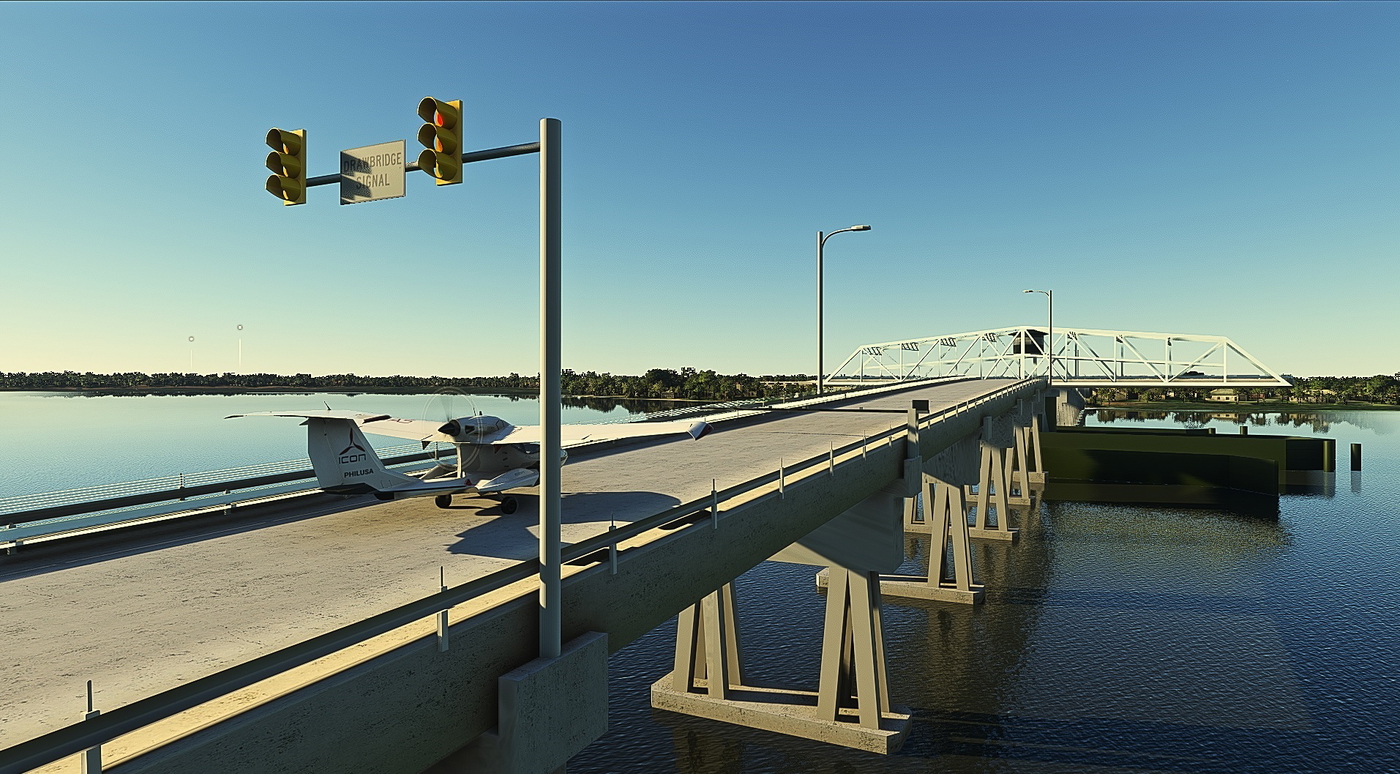 Beaufort-Woods-Memorial-Bridge with turning bridge and a special guest ...
