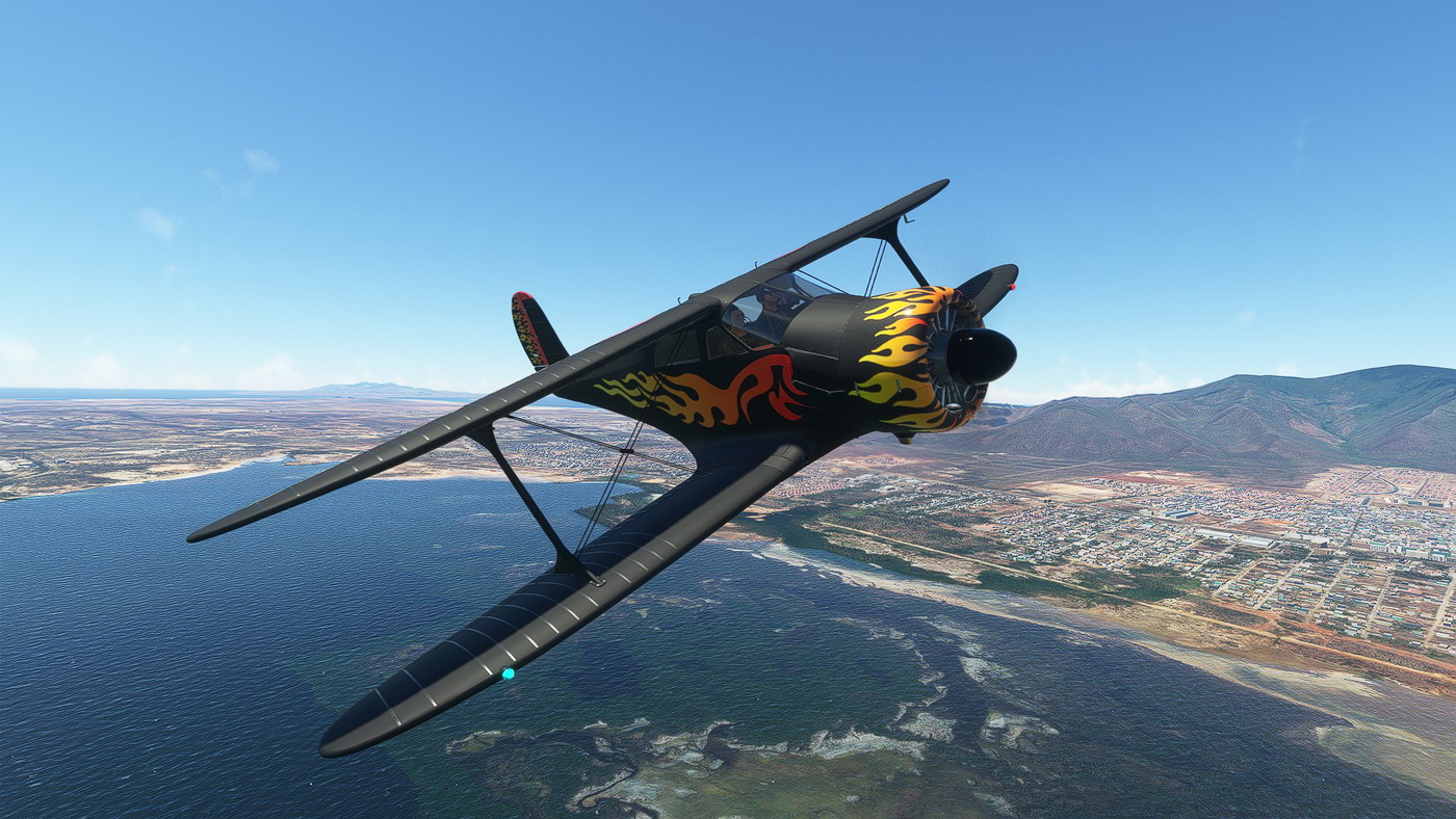 Beechcraft D17 Staggerwing - Black Flame for Microsoft Flight Simulator ...