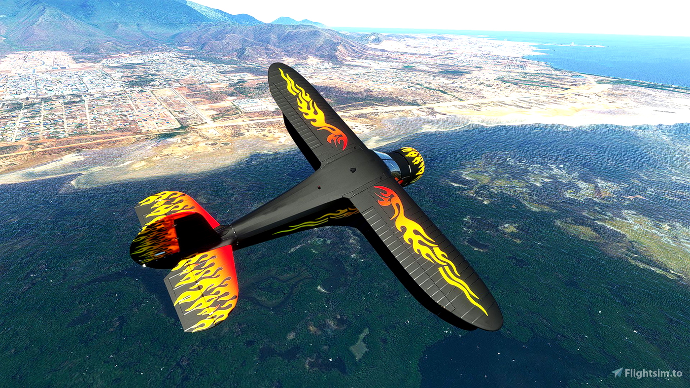 Beechcraft D17 Staggerwing - Black Flame » Microsoft Flight Simulator