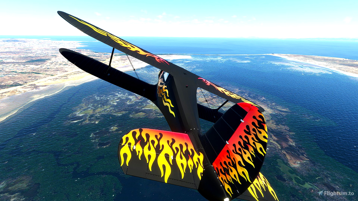 Beechcraft D17 Staggerwing - Black Flame » Microsoft Flight Simulator