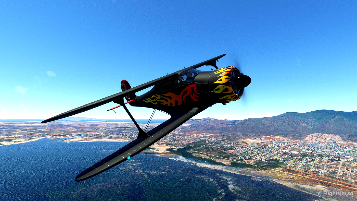 Beechcraft D17 Staggerwing - Black Flame » Microsoft Flight Simulator