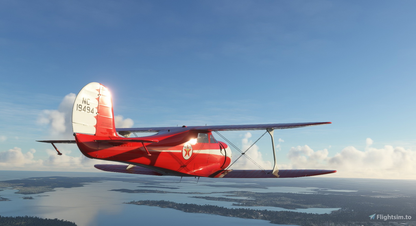 Beechcraft D17 Staggerwing N19494 for Microsoft Flight Simulator | MSFS