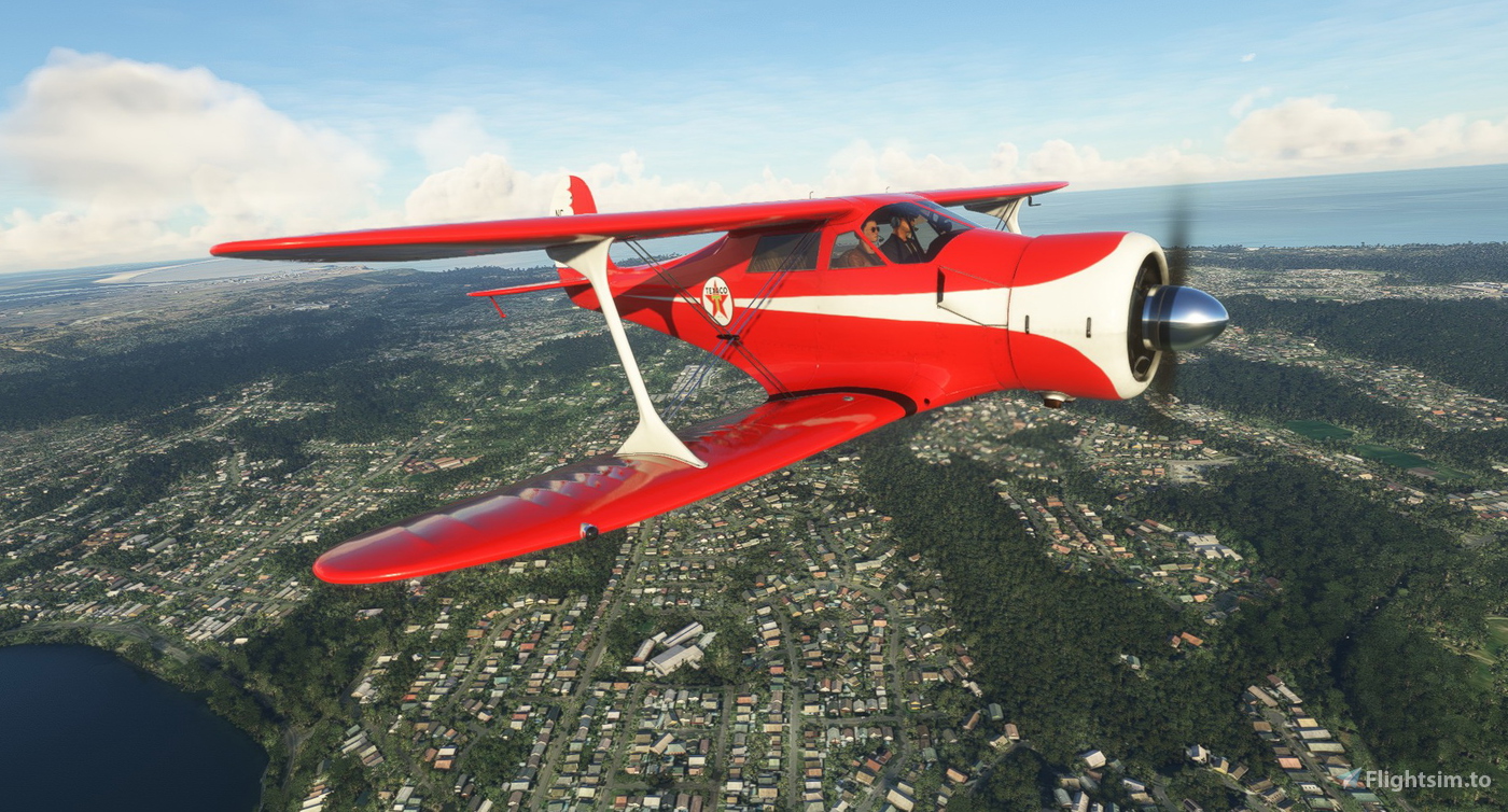 Beechcraft D17 Staggerwing N19494 for Microsoft Flight Simulator | MSFS