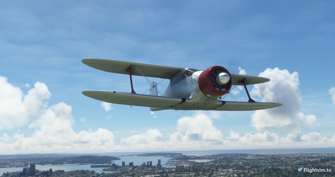 Beechcraft D17 Staggerwing VH-AFP for Microsoft Flight Simulator | MSFS