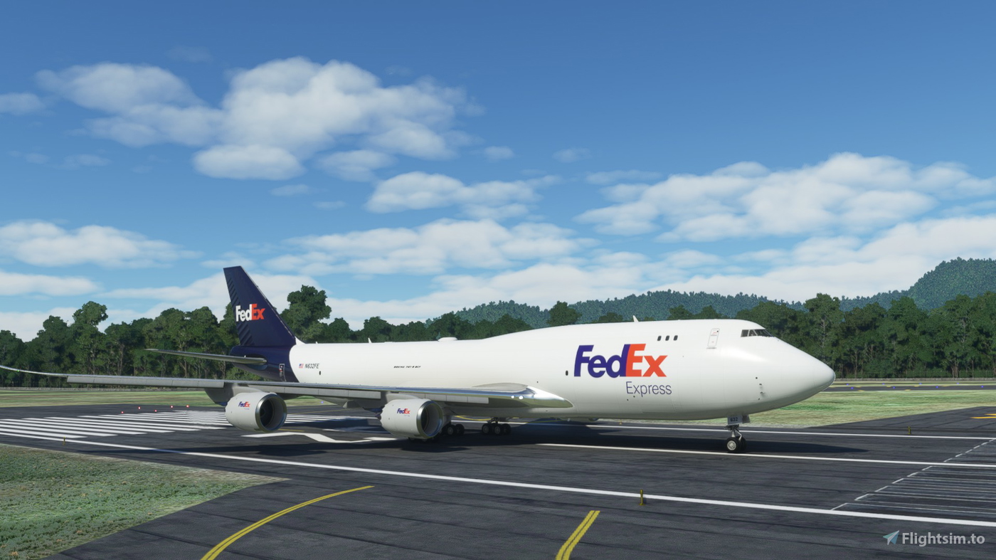Boeing 747-8 BCF Fedex Cargo 4K [No mirroring] for Microsoft Flight ...