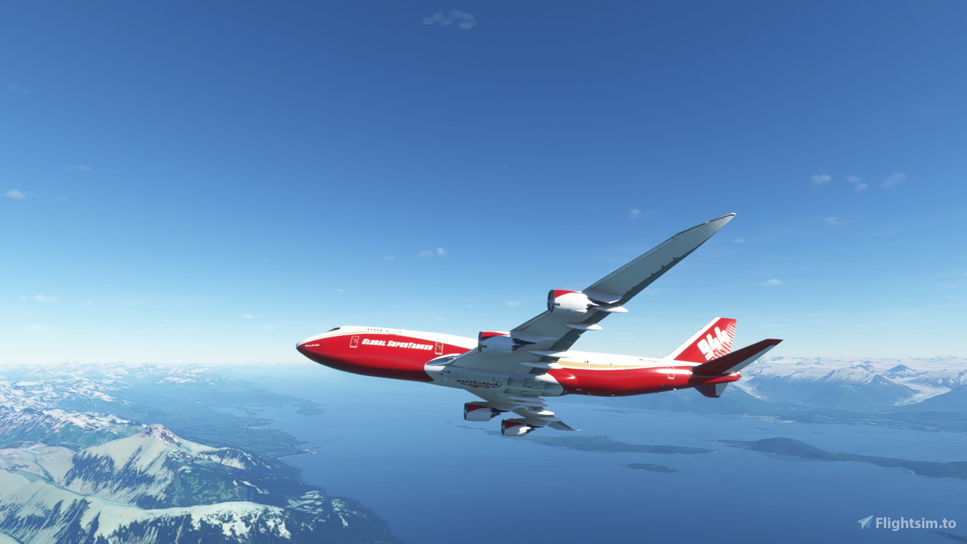 Boeing 747-8i Global SuperTanker 4K [No mirroring] for Microsoft Flight Simulator | MSFS