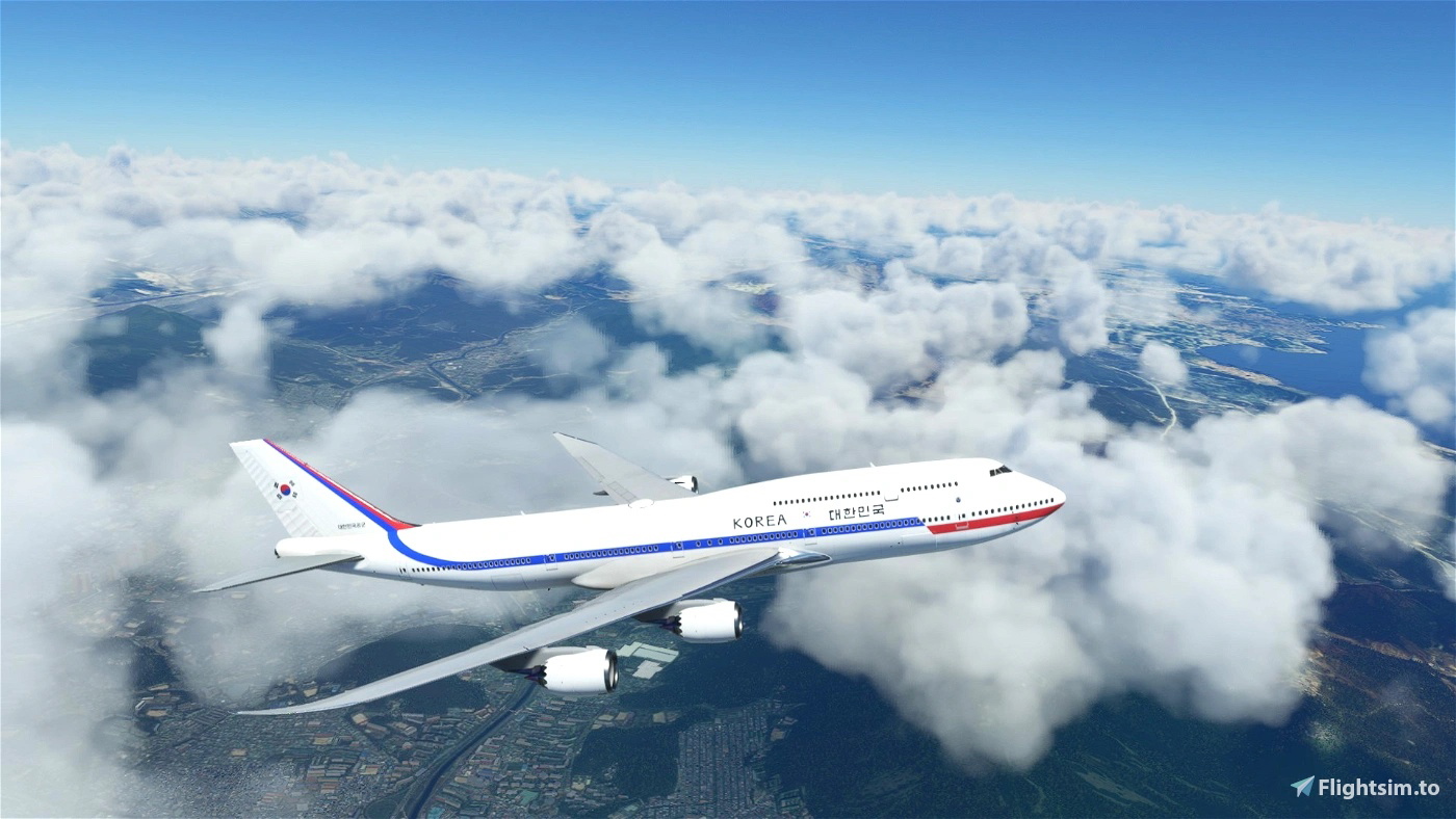 Boeing 747-8i New Korean Air Code One 4K [No mirroring] for Microsoft ...