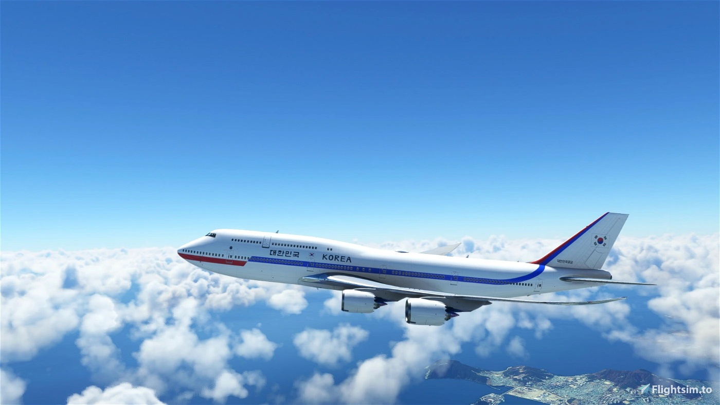 Boeing 747-8i New Korean Air Code One 4K [No mirroring] for Microsoft ...