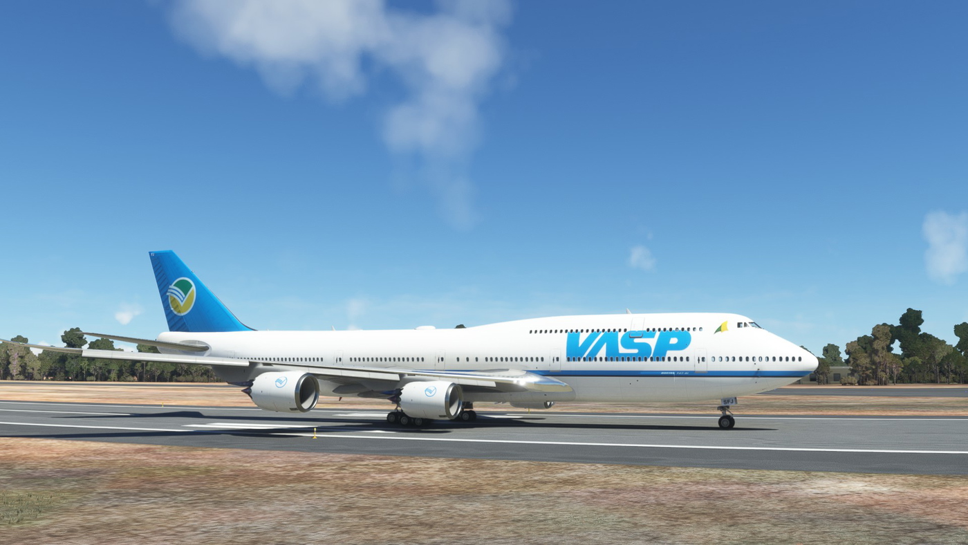 Boeing 747-8i Vasp Brasil 4K [No mirroring] for Microsoft Flight ...