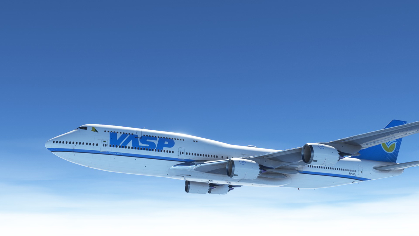 Boeing 747-8i Vasp Brasil 4K [No mirroring] for Microsoft Flight ...