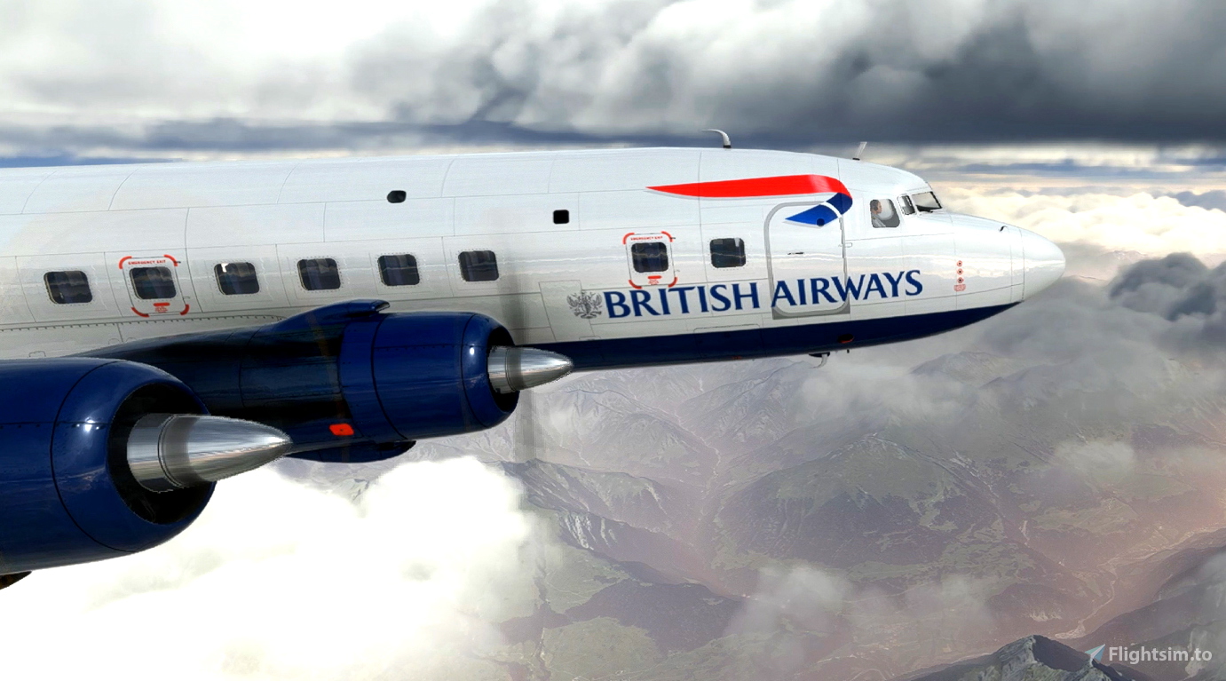 British Airways DC-6 » Microsoft Flight Simulator