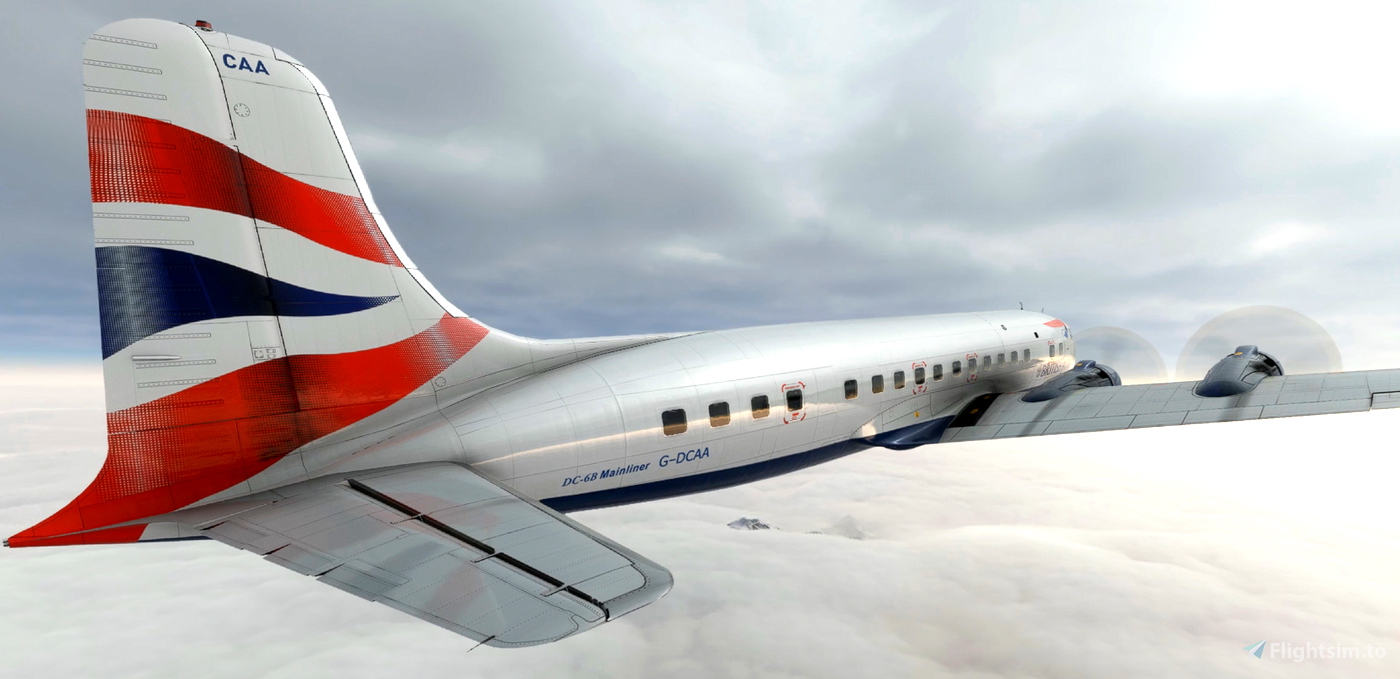 British Airways DC-6 » Microsoft Flight Simulator