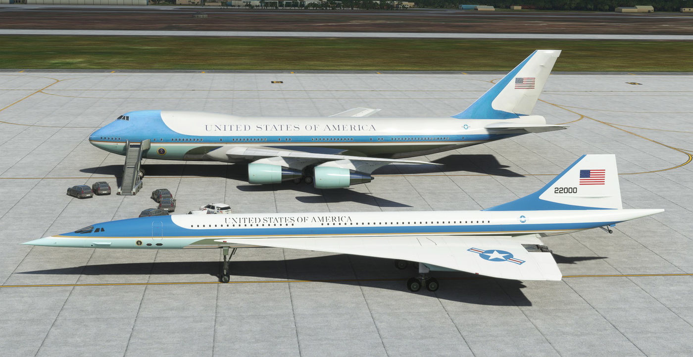 DC Designs Concorde Air Force One / US Air Force / USAF 对于 Microsoft ...