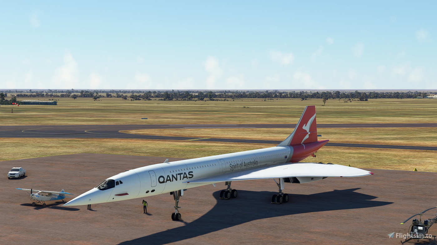 DC Designs Concorde QANTAS for Microsoft Flight Simulator | MSFS