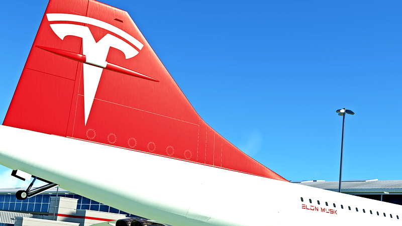 DC Designs Concorde | Tesla Livery (Fictional) for Microsoft Flight ...