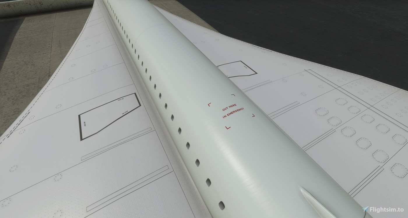DCDesigns Concorde Paint Kit for Microsoft Flight Simulator | MSFS