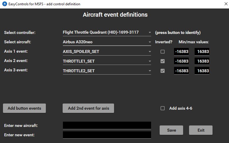 EasyControls for MSFS for Microsoft Flight Simulator | MSFS