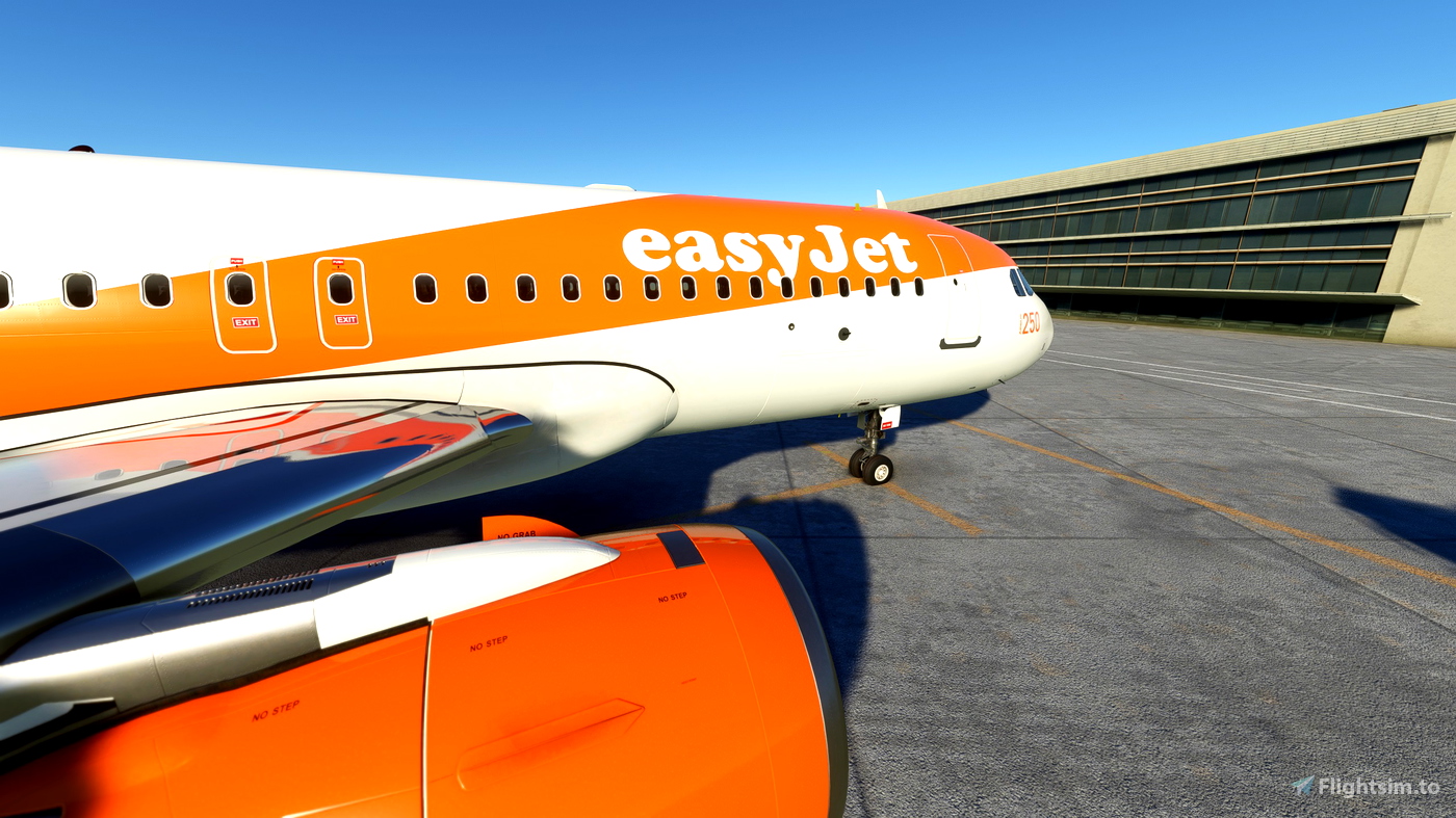 EASYJET 250th MESH LIVERY FOR ASOBO A320 NEO for Microsoft Flight ...