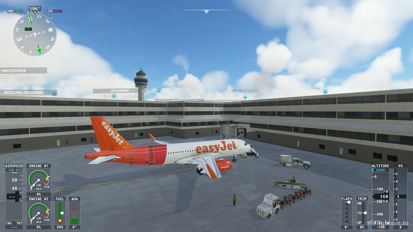 easyjet G-EZBF a32nx for Microsoft Flight Simulator | MSFS