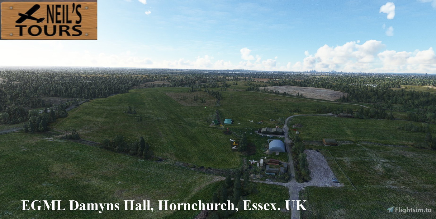 EGML Damyns Hall, Romford, Essex for Microsoft Flight Simulator | MSFS