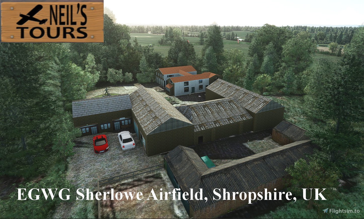 EGWG Sherlowe Airfield, Shrewsbury UK for Microsoft Flight Simulator | MSFS