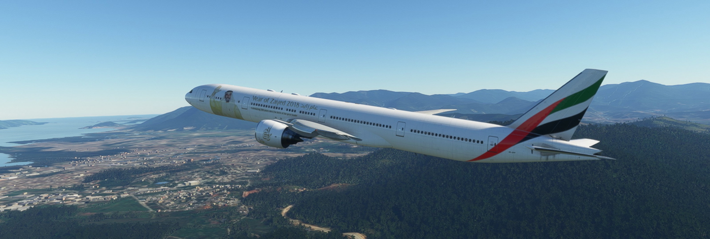 EMIRATES ZAYED 777-300 for Microsoft Flight Simulator | MSFS