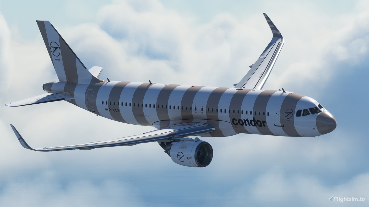 [A32NX] FBW A320 Condor new Livery 2022 Beige Stripe 8K for Microsoft ...
